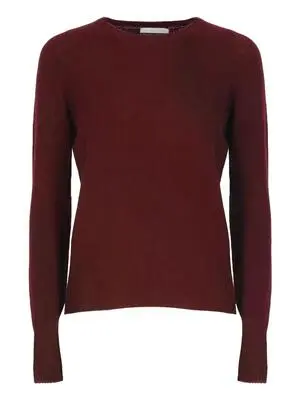 OLIVER LATTUGHI Crew-neck Ribbed-trim Sweater - Red