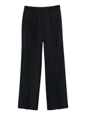 CELLAR DOOR Straight-leg Wool Trousers - Blue