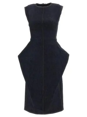 Jacquemus La Robe Cubisto De-nimes Dress - Multicolor