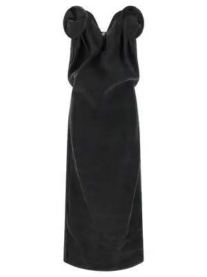 MAGDA BUTRYM Floral-detail Off-the-shoulder Dress