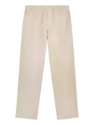 TOD'S Trousers In Technical Cotton With Drawstring - Neutrals