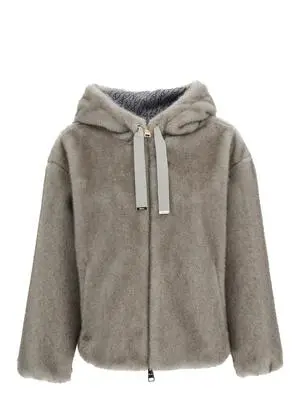 Herno Bomber Soft Faux Fur - Multicolor