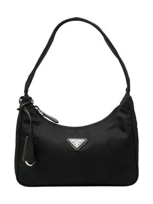 Prada 2019-2026 Mini Tessuto Re Edition 2000 Shoulder Bag Black