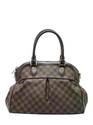 LOUIS VUITTON 2011 Damier Ebene Trevi Pm Satchel Brown