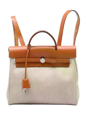 Hermès 2000 Toile Herbag Pm Backpack - Neutrals