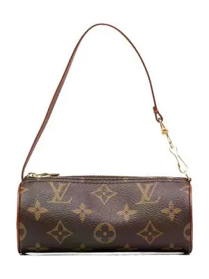 LOUIS VUITTON 1990-2010 Monogram Papillon Pochette Handbag - Brown