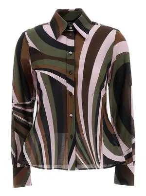 Emilio Pucci Cotton Muslin Slim Shirt - Multicolor