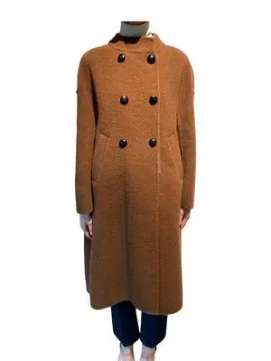 Max Mara Long-sleeved Coat - Cuoio