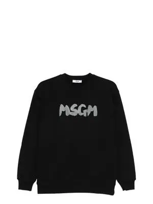 MSGM Logo-print Sweatshirt - Black