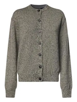 Jacquemus Jacquemus Logo Intarsia Button-Up Cardigan Gray