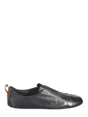Santoni Santoni Perforated Slip-On Sneakers Black
