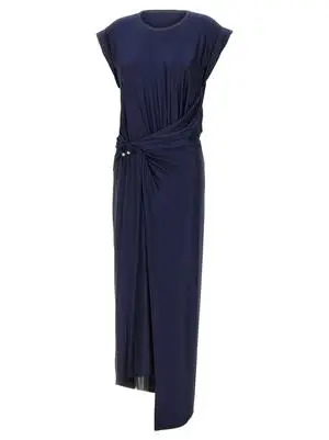 Rabanne Draped Pierced Midi Dress - No