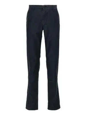 INCOTEX Logo-embroidered Trousers