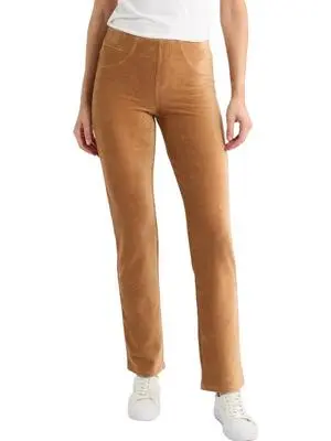 Hue Classic Corduroy Pull-on Pants - Camel
