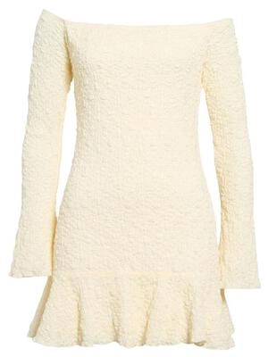 Princess Polly Vancesca Off The Shoulder Minidress - Cream
