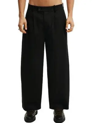 COTTON ON Baggy Barrel Pant - Black