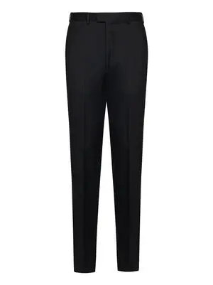Zegna Black Techmerino Wash&go Trousers - Multicolor