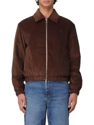 AMI Corduroy Bomber Jacket With Classic Collar And Zip Closure