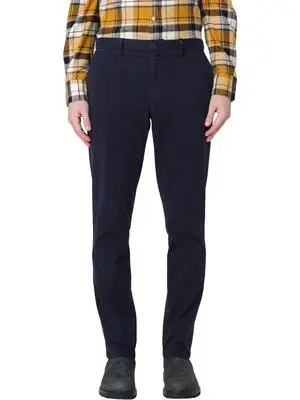 BROOKSFIELD Slim Fit Chino Trousers In Stretch Cotton Twill With Slash Pockets - Navy