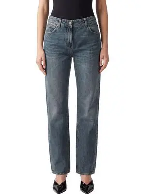 MAGDA BUTRYM Mid-rise Straight-leg Cotton Denim Jeans