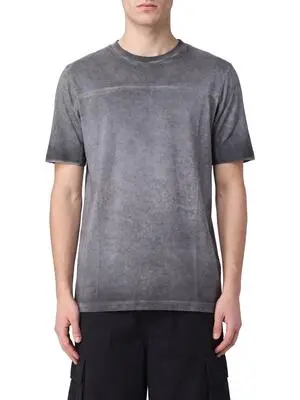 THOM KROM Crew-neck Short-sleeved T-shirt In Viscose Blend - Grey