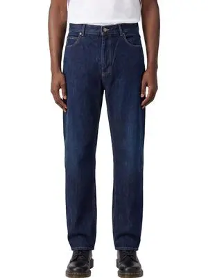 THE ROW Vanya Straight Fit Mid-rise Jeans In Cotton Denim - Blue