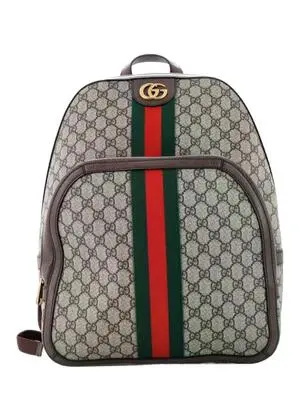 Gucci Ophidia Gg Coated Canvas Medium Backpack - Brown