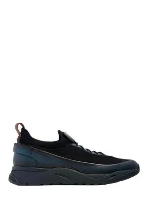 SANTONI Low-top Panelled Sneakers