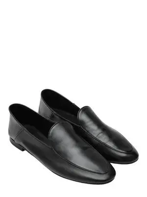Dear Frances Gio Leather Loafers - Black