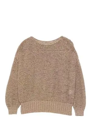 BASE MILANO Open-knit Sweater - Neutrals