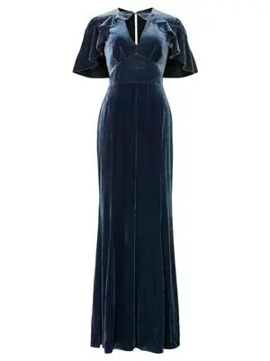 TEMPERLEY LONDON Ashcombe Maxi Dress Blue