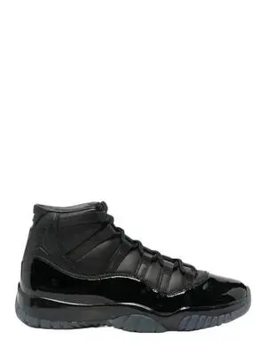 Comme Des Garçons X Air Jordan 11 Leather Sneakers - Black