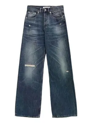 Our Legacy Distressed Wide-leg Jeans - Blue