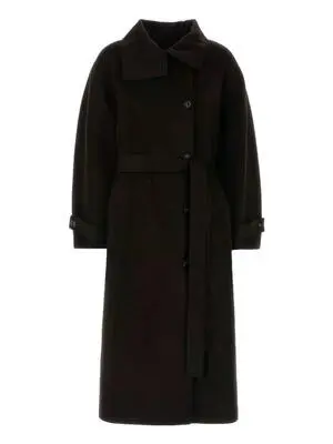 Soeur James Belted Coat - Brown