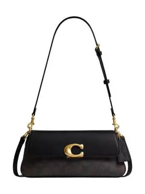 COACH Jet Signature Shoulder Bag Brown
