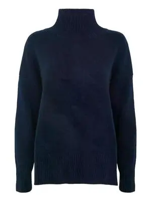 KUJTEN Ribbed-knit Roll-neck Sweater - Blue