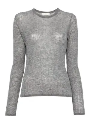 ELEH Ribbed-knit Sequin-embellished Sweater