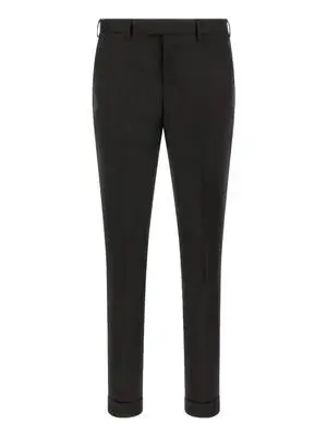 PT TORINO Master Turn-up Trousers - Brown