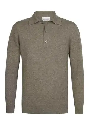 PROFUOMO Long-sleeve Polo Shirt - Neutrals