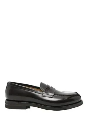 HENDERSON BARACCO Polished Leather Loafers - Brown