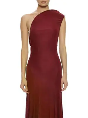 Christopher Esber Concave Wired Gown Maxi Dress - Red