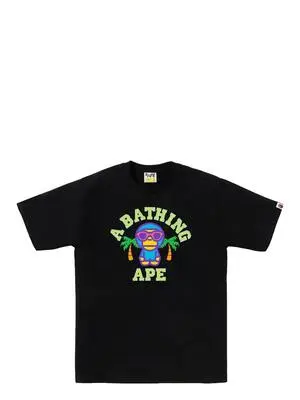 A BATHING APE Milo College T-shirt - Black