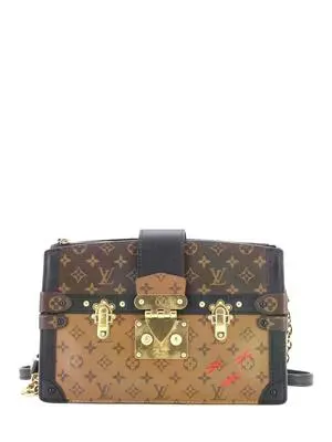 LOUIS VUITTON Trunk Reverse Monogram Canvas Clutch Bag - Brown