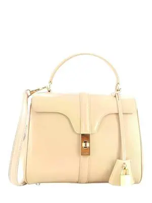 Celine 16 Top Handle Bag Smooth Calfskin Small Satchel - Neutrals