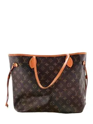 LOUIS VUITTON Neverfull Nm Monogram Canvas Mm Tote Bag - Brown