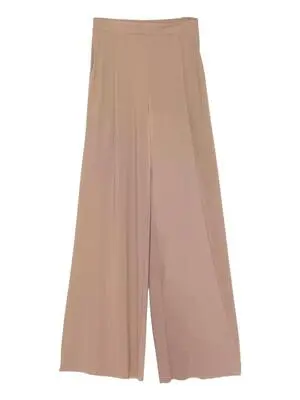 AMAZUIN Pleated Palazzo Pants - Neutrals