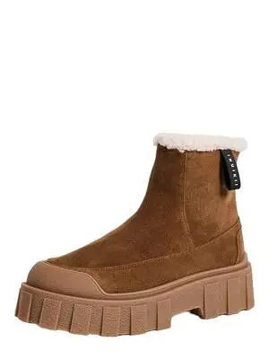 Inuikii Cortina Wool Ankle Boots - Brown