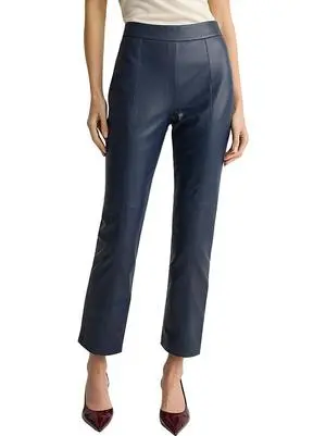 St. John Isabelle Leather Pants - Midnight