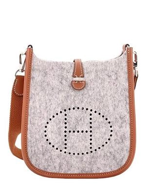 Hermès Tpm Evelyne Bag Gen Iii Felt Gray