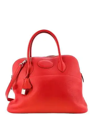 Hermès 35 Bolide Bag Clemence - Red